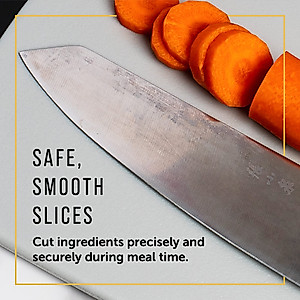 [3-Pack] Mess-Free Meal Prep Chopping Board Set – Food Grade Plastic Board for Safe Meal Prep – Sturdy Cutting Boards for Kitchen Dishwasher Safe – All-Purpose Cutting Board Set with Holder