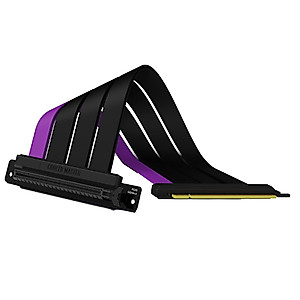 Cooler Master MasterAccessory Riser Cable PCIe 4.0 x16 300mm Black, PCIe 4.0 Compatible, EMI Shielded 30 AWG, Protective ABS Casing for Graphics Card (MCA-U000C-KPCI40-300)