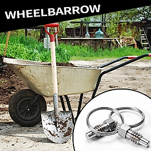 2 Packs Spring Plunger with Pull Ring, 1/4"- 20 Thread Size, 0.31" Thread Length, Stainless Steel Non-Locking Type Stubby Hand-Retractable Spring Plunger Index Plunger