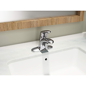 American Standard 7075004.002 Colony Pro Single-Handle Centerset Bathroom Faucet Less Drain, Polished Chrome