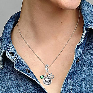 DWJSu 12 Zodiac Sign Constellation Charms fit Pandora Birthstone Charm Bracelet and Necklace Horoscope Astrology Friend Bead Birthday Gift