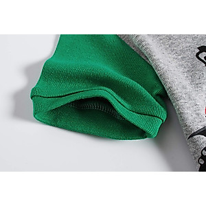 KikizYe Little Boys Tractor Summer Pajamas Kids Short Sleeve Cotton jammies Size 5