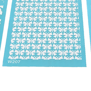 Screen Printing Kit, Reusable DIY Practical Skill Exercises Build Imagination Polymer Clay Silk Screen Stencils for Home Decoration (201, 207, 224)