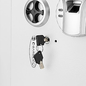 Barska Biometric Fingerprint Digital Security Hidden In Wall Safe 0.52 Cubic Ft for Home & Office