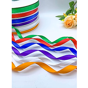 Leyice 1/2 Inch Satin Ribbon 100 Yards Craft Ribbon Double Sided Fabric Ribbons Roll for Gift Wrapping Hair Bows (Purple)