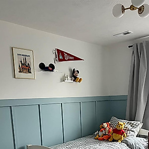 BYCY 8 Packs Clear Acrylic Shelves Wall Mount Holder for Display,Floating Book Shelves for Kids Room,Floating Album Record Shelves Funko Pop Display Shelf for Home (8Packs-Clear)