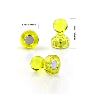 LOVIMAG Push Pin Magnets, 120 Pack 8 Colors Refrigerator Magnets, Colorful and Practical Fridge Magnets, Perfect for Whiteboard Magnets, Office Magnets, Map Magnets