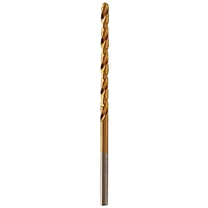 Irwin Tools 63907 Single Titanium Nitride Coated High-Speed Steel 135-Degree Split Point Drill Bit, 7/64"