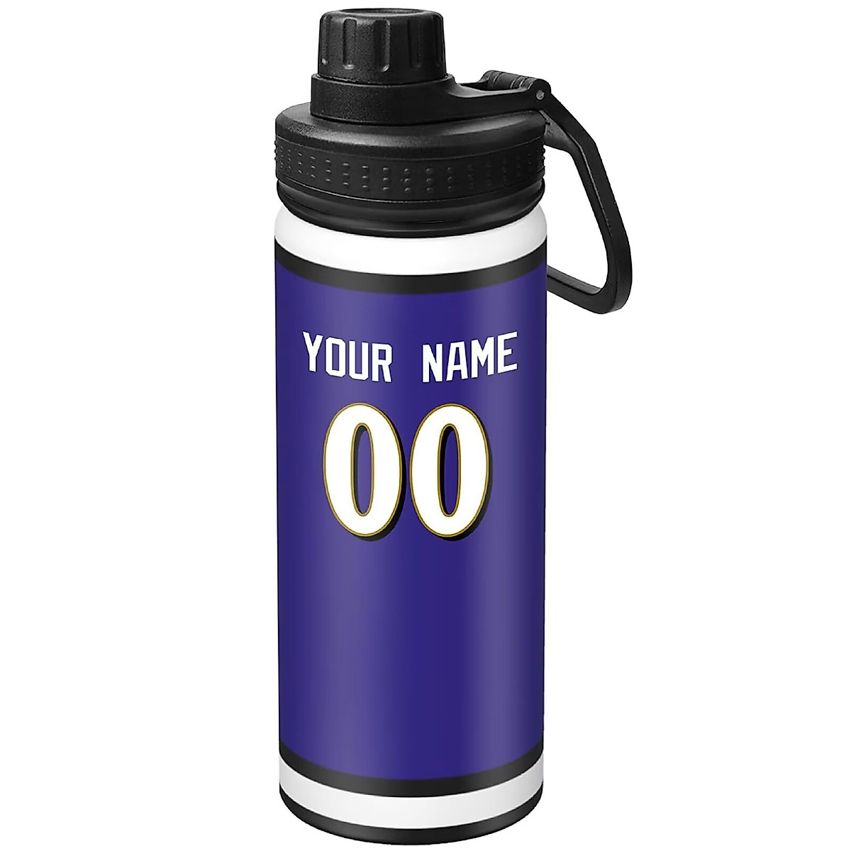 ANTKING Baltimore Tumbler Travel Mug Coffee Cup Custom Name Number Gifts for Men Women Youth