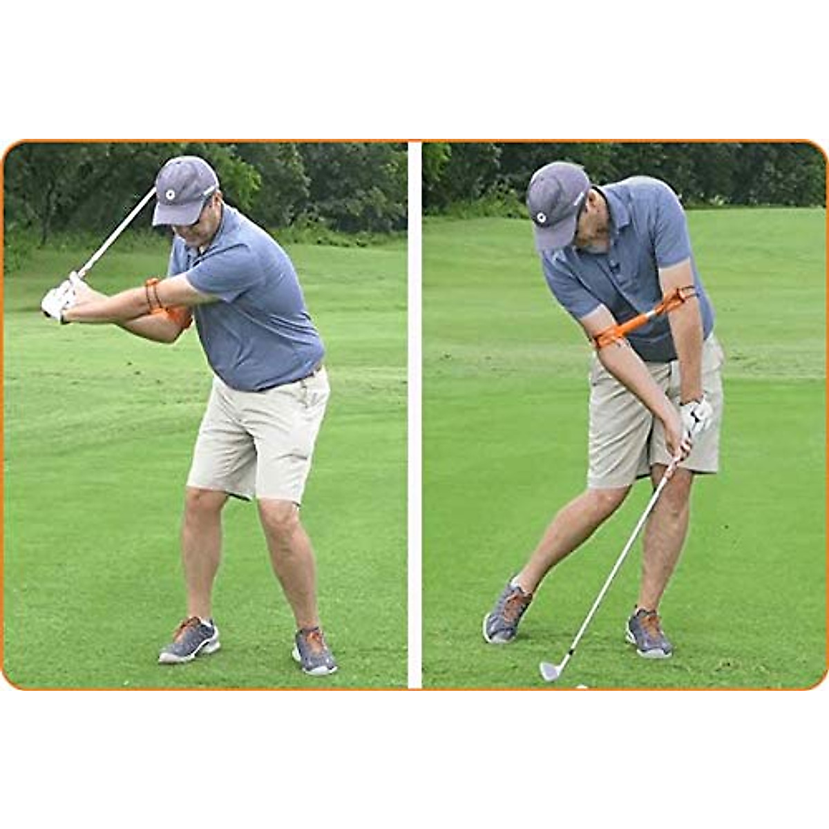 LC-1 Golf Swing Training Aid- Linear Compression Golf Practice & Golf Training Aid- Swing Trainer for Men & Women –Ingrain Proper Swing Mechanics Fast