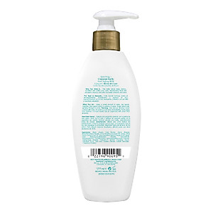 OGX Quenching + Coconut Curls Frizz-Defying Styling Milk, Nourishing Leave-In Hair Treatment with Coconut, Citrus Oil & Honey, Paraben-Free and Sulfated-Surfactants Free, 6 fl oz