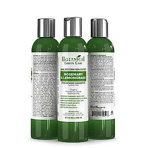 Rosemary & Lemongrass Anti-Hair Loss Shampoo - Promotes Hair Growth and Thickening for Women & Men, Suitable for Hair Growth