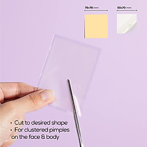 Hanhoo Custom Blemish Patch | Large Hydrocolloid Patches | for Face and Body Acne and Blemish Clusters | Customizable Pimple Patch Sheets | Cruelty-Free & Vegan | 2 Patch Sheet Count