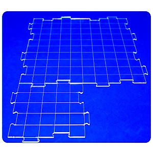 Interchangeable Clear Battle Tiles Great for D&D and RPG Games Combo Pack ~ 4-Small, 4-Big