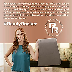 Ready Rocker Travel Bag for The Portable Baby Rocking Chair - Comfort Shoulder Strap, Extra Zipper Storage Compartment, Travel Essential for Moms and Dads, Premium Black Polyester