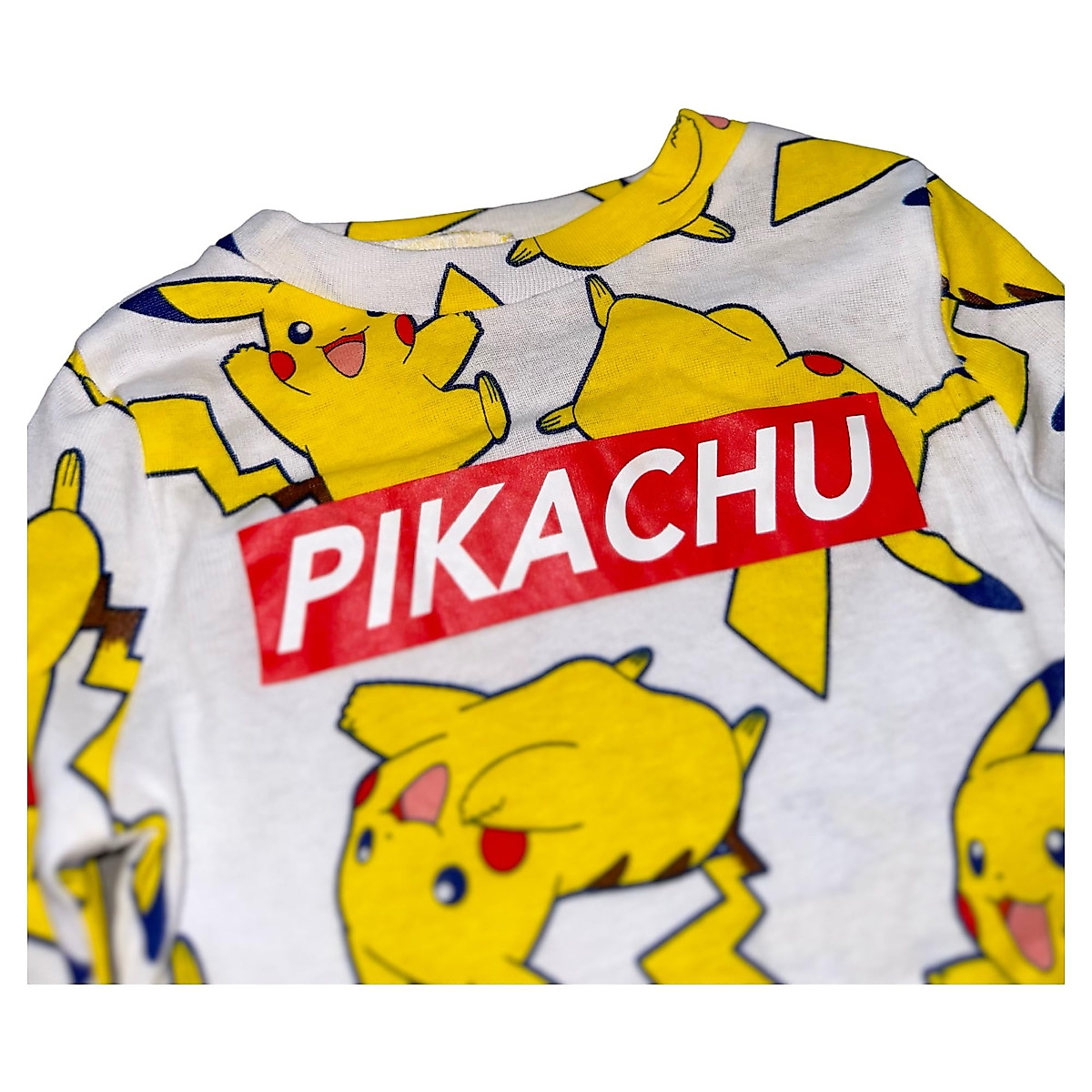 Pokemon Little Boys’ Big Boys 4-Piece 100% Cotton Long Sleeve Pajama Sets, 10