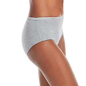Hanes Womens High-waisted Panties, 6-pack, Moisture-wicking Cotton (Colors May Vary) Briefs-underwear, Body Tones, 8 US