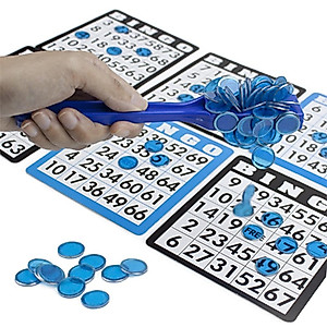 Magnetic Bingo Wands and Translucent Chips|Easy to Pick Up Bingo Chips|STEM Kits for Learning, Counting|Yellow 100 Chips