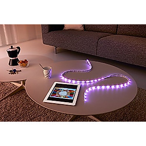 Philips Hue LightStrip 2-Pack Dimmable LED Smart Light Starter Kit (Older Model, 2 LightStrips and 1 Bridge, Compatible with Amazon Alexa, Apple HomeKit and Google Assistant)
