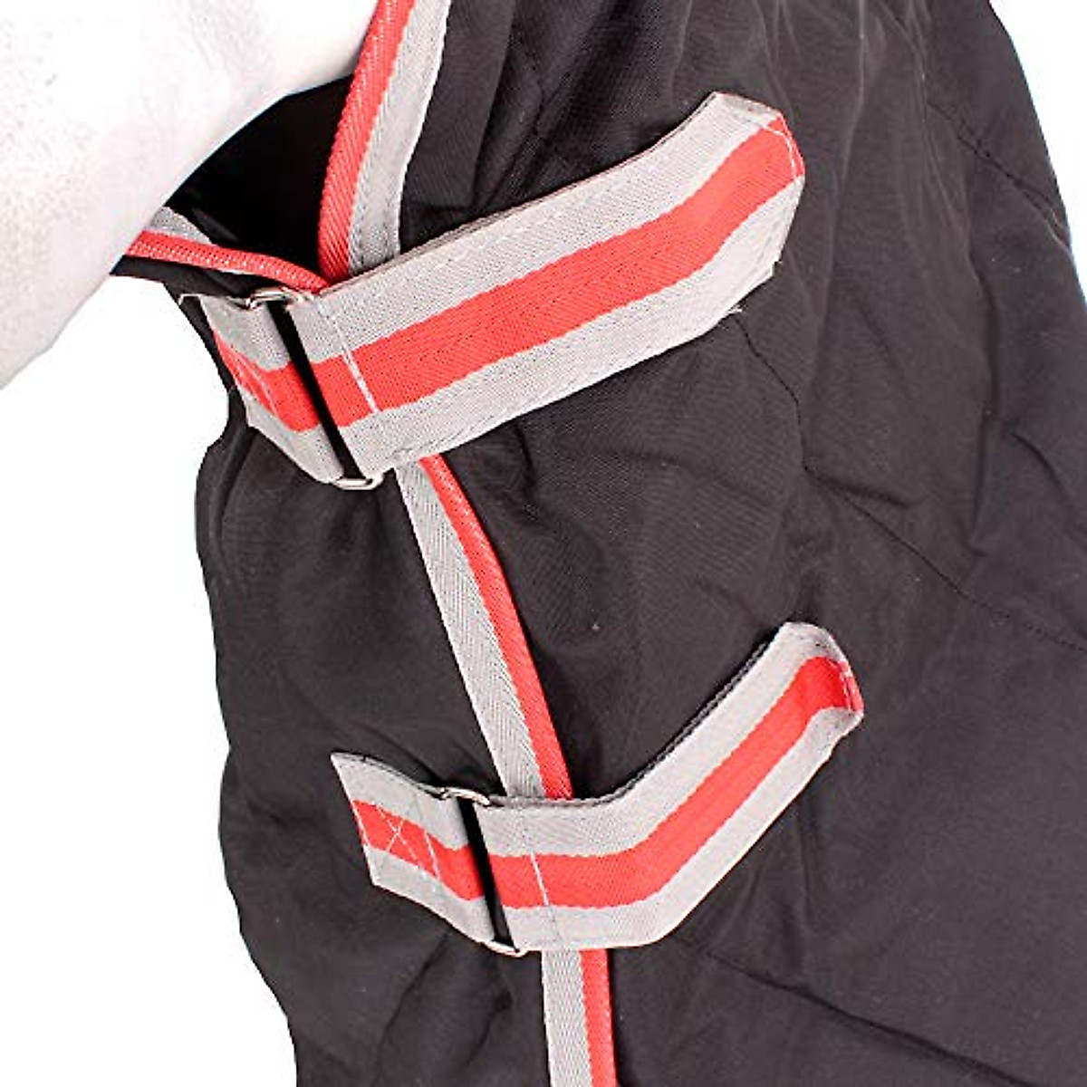 Weatherbeeta ComFiTec with Therapy-Tec Channel Quilt Detach-A-Neck Medium - Black/Silver/Red - 69"