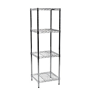 Apollo Hardware Chrome 4-Shelf Wire Shelving 14"x15"x48"