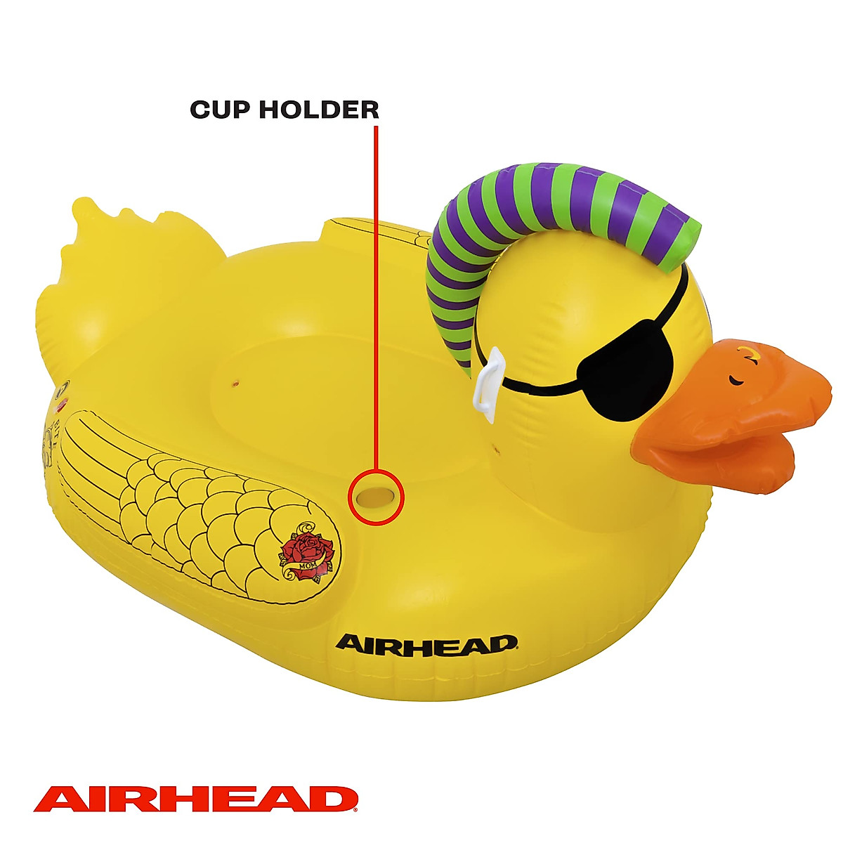 Airhead Punk Duck Inflatable Pool Float Large