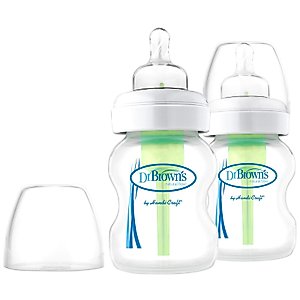 Dr. Brown's Options Wide Neck Glass Bottles, 5 Ounce