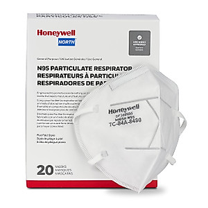 Honeywell Safety Products NIOSH-Approved N95 Flatfold Project Respirator, 20-pack (RWS-54038)