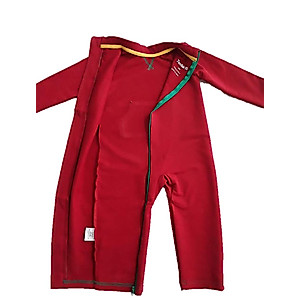 Terrible 2's Strip-Proof Toddler Romper in Red/Green (5T)