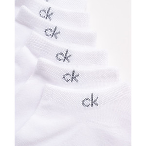 Calvin Klein Women's Athletic Socks - Cushion No Show Socks (6 Pack), Size 4-10, White