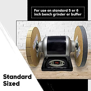 Razor Sharp Edgemaking System 8 Inch Deluxe Blade Sharpening Kit | For 6 Inch Bench Grinder | Made in the USA