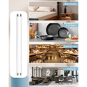 Shootingstar 6 Pack FSL BL T8 F10W Bug Zapper Replacement Bulb for 20W Bug Zapper, 13 Inch 10 Watt Light Bulb Compatible with Aspectek, Liba and Other 20W Mosquito Zapper Lamp