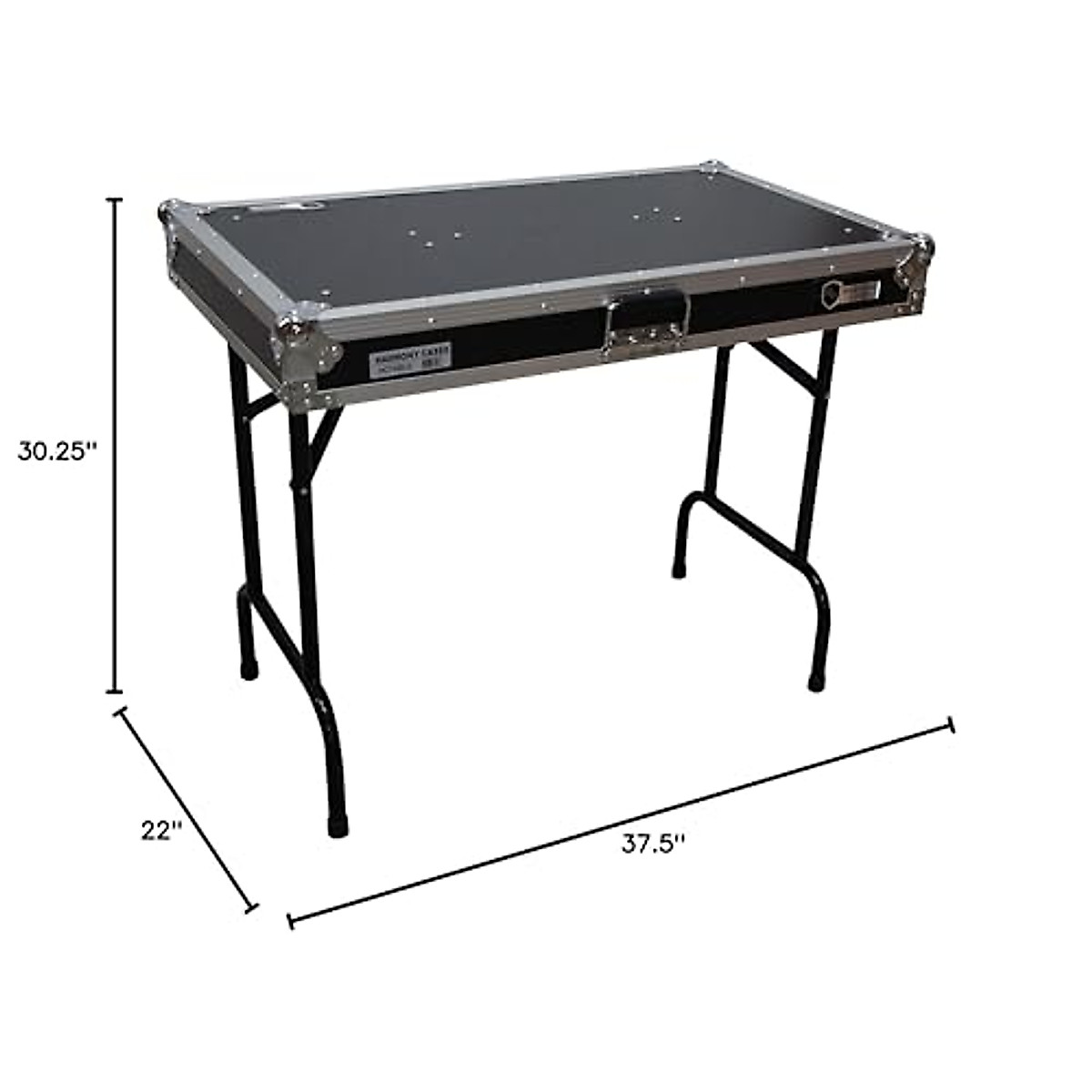 Harmony Audio HCTABLE Portable 36" Wide DJ Workstation Table 30" Height