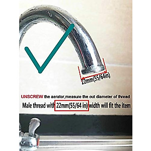 MissMin sink faucet diverter valve/adapter to bidet shower hose with aerator for bathroom/kitchen faucet