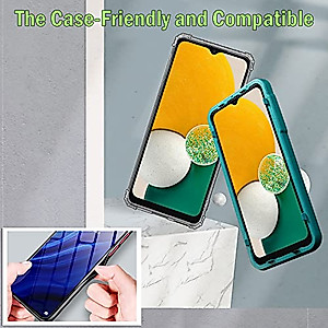 Jeywiry 3 Pack Screen Protector Compatible for Samsung Galaxy A13 4G / 5G / LTE with 3 Pack Camera Lens Protector, Ultra HD Tempered Glass, 9H Hardness, Anti-Scratch, Easy Installation - Case Friendly