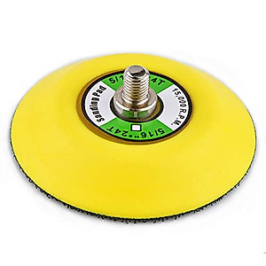 3-Inch Dual-Action Hook & Loop Fastener Flexible Backing Plate, 3" Polishing Pad with 5/16"-24 Threads