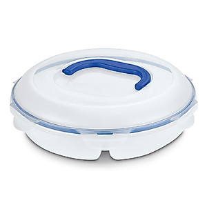 LocknLock Easy Essentials Food Storage Container With Dividers / Food Storage Bin With Dividers - 78 Ounce, Clear