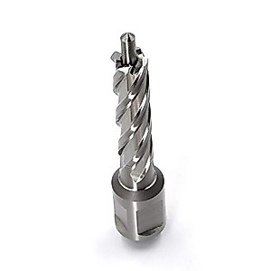 Annular Cutter JESTUOUS 3/4 Inch Weldon Shank 1/2 Cutting Diameter 2 Cutting Depth with Pilot Pin Slugger Bits Two Flat HSS Kit for Magnetic Drill Press,1 Piece