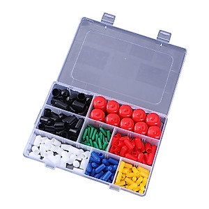 Upgraded Rubber End Caps with Storage Slip Resistant Protectors Rubber Caps Set for Screws & Round Tubes