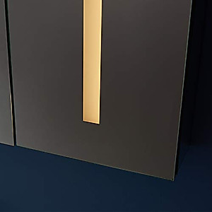 Vinnova Rieti 48" Rectangle Frameless LED Lighted Bathroom Vanity Medicine Cabinet Wall Mounted Mirror