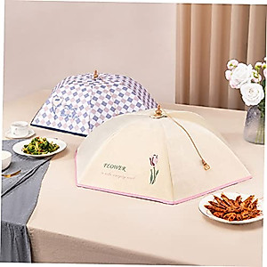HEMOTON 4pcs Insulation Food Cover Outdoor Food Covers Portable Tent Dining Table Protector Picnic Food Cover Dessert Display Cover Food Warmer Cover Heat Preservation Food Covers for Home