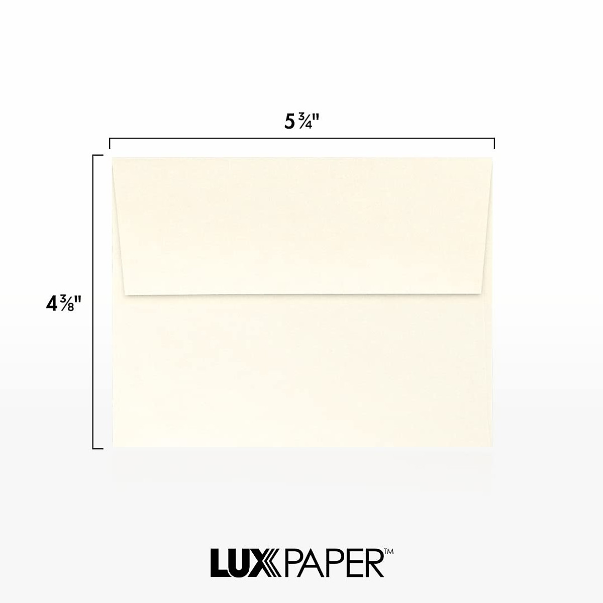 LUXPaper A2 Invitation Envelopes | Peel & Press | 4 3/8" x 5 3/4" | Champagne Metallic | 80lb. Text | 50 Qty