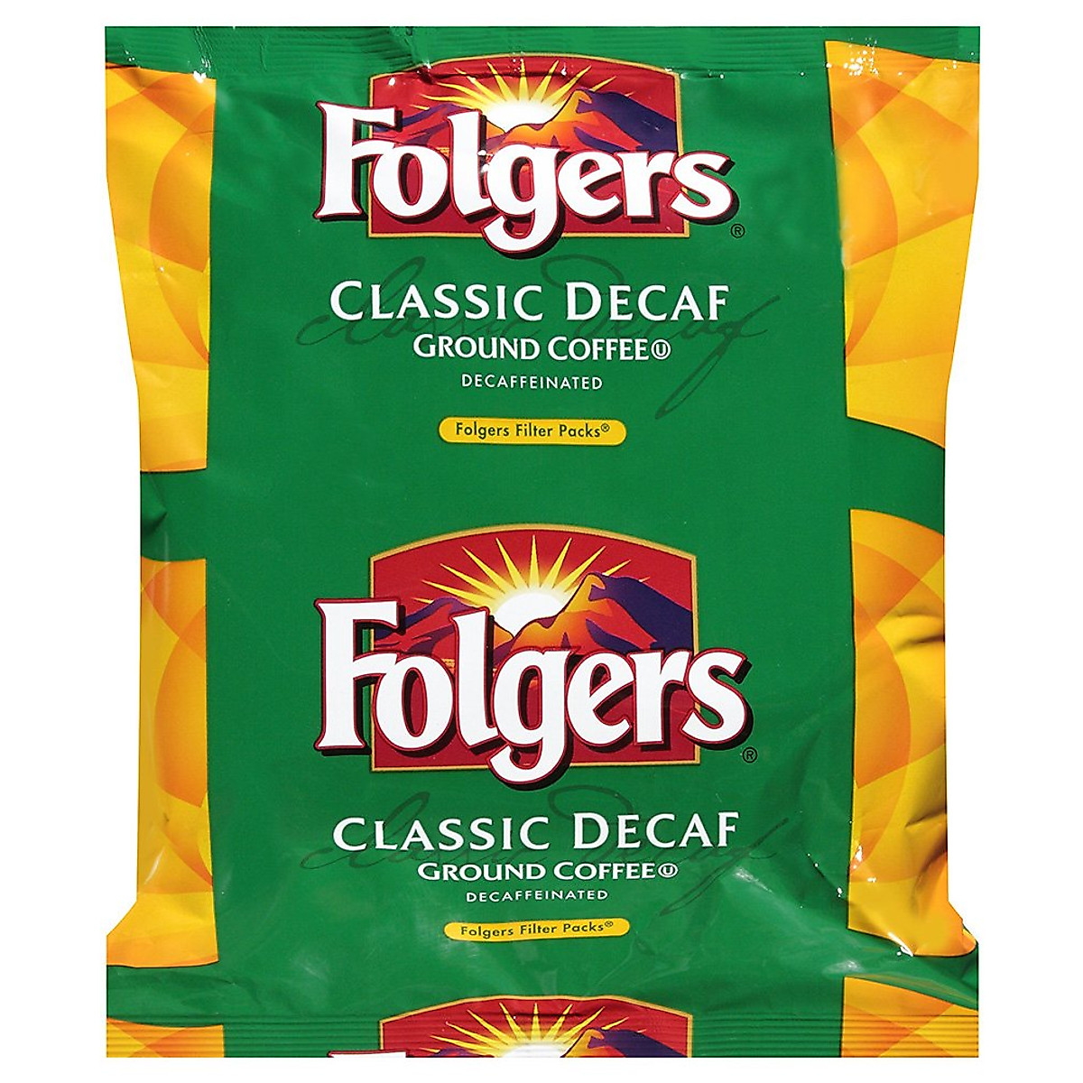 Folgers Classic Decaf Ground Coffee, 0.9 Ounce (Pack of 40)