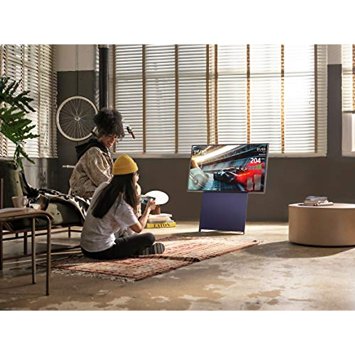 SAMSUNG 43" Class The Sero QLED LS05 Series TV - 4K UHD Quantum HDR Smart TV with Alexa Built-in (QN43LS05TAFXZA, 2020 Model)