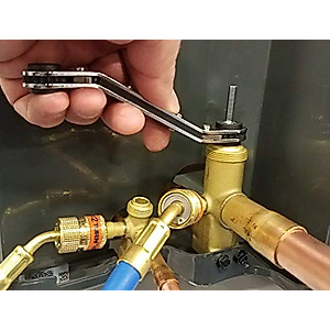 Uniweld 70074 Offset Ratchet (3/16,1/4,5/16,3/8) with DHVA Dual Hex Wrench Adapter