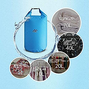 5L/10L/20L/40L/70 Floating Waterproof Dry Bag,Lightweight Waterproof Bag Perfect Drybag Sack for Beach, Fishing, Kayaking, Boating, Hiking, Camping (Orange,70L)