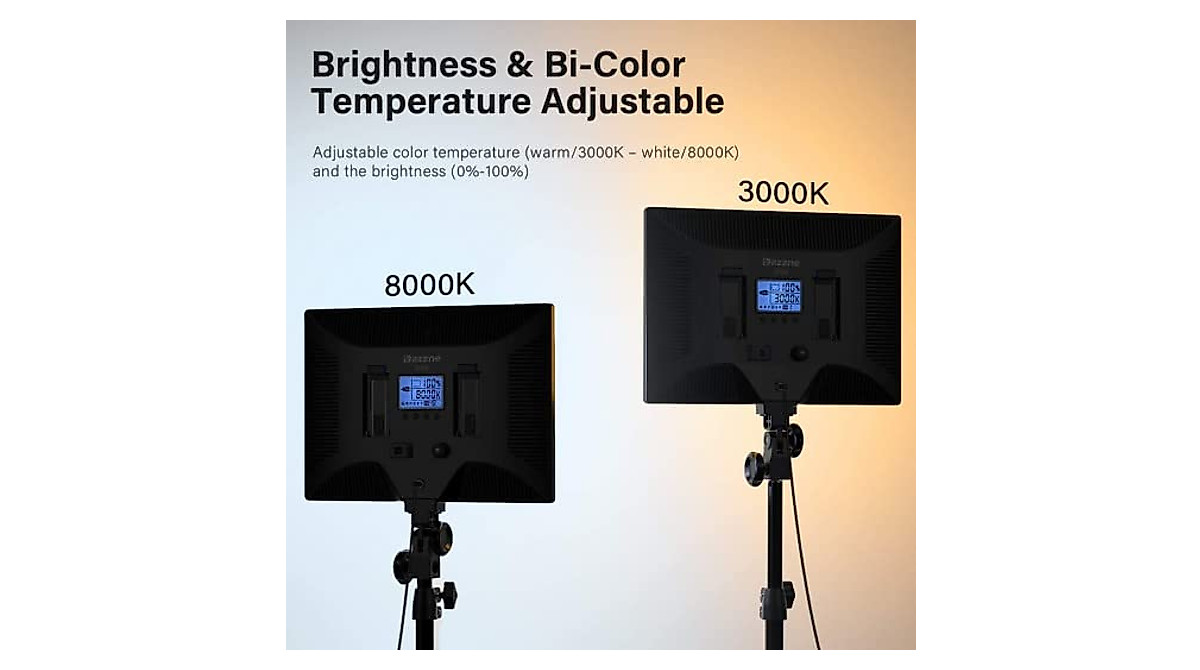 Dazzne D50 Keylight Video Conference Lighting with Wireless Remote ...