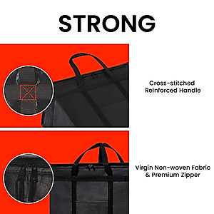 NZ home Insulated Cooler Bag and Food Warmer (XL Plus, 2 Pack) for Delivery & Grocery Shopping with Zippered Top, Gray