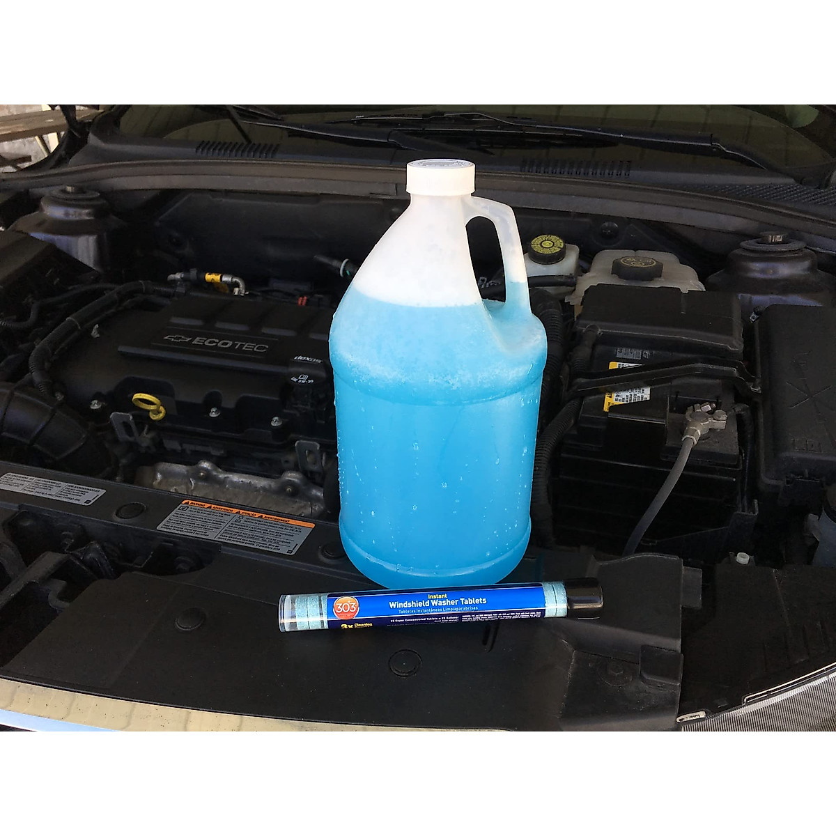 303 (230395) Products Automotive Instant Windshield Washer - 3x Cleaning Power - Super Concentrated Tablets - Just Add Water, 25 Tablet