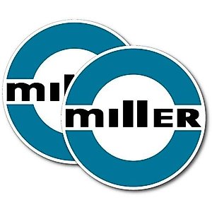 Set of 3 -Miller Welder 1980 Sticker